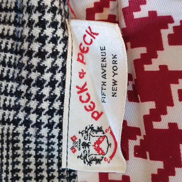 Peck & Peck | Jackets & Coats | Vintage 96s Black And White Plaid Wool ...